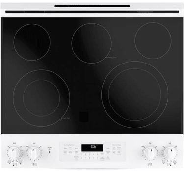 GE JS760DLWW 30 Inch Slide-In Electric Range with True Convection, Fast ...