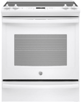GE JS760DLWW 30 Inch Slide-In Electric Range with True Convection, Fast ...