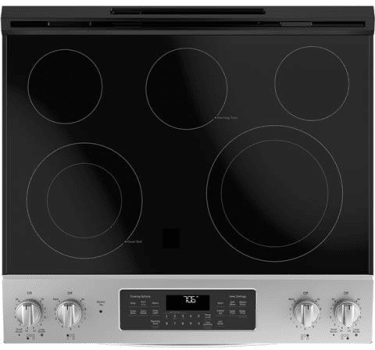 GE JS760SLSS 30 Inch Slide-In Electric Range with True Convection, Fast ...