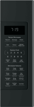 GE JVM7195DKBB 30 Inch Over-the-Range Microwave with Sensor Cook, On ...