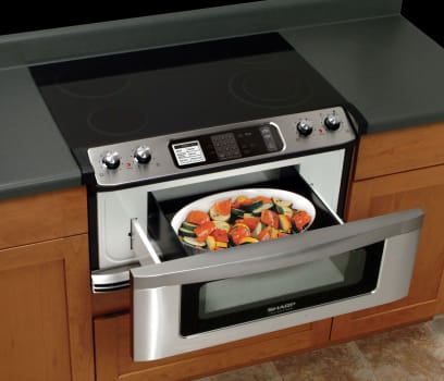 Sharp KB5121KS 30 Inch Electric Cooktop and Microwave Drawer ...