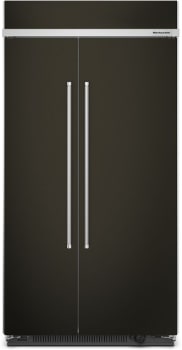 KitchenAid KBSN702MBS 42 Inch Built-In Side by Side Refrigerator with ...