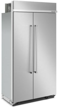 KitchenAid KBSN702MPS 42 Inch Built-In Side by Side Refrigerator with ...