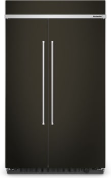 KitchenAid KBSN708MBS 48 Inch Built-In Side-by-Side Refrigerator with ...