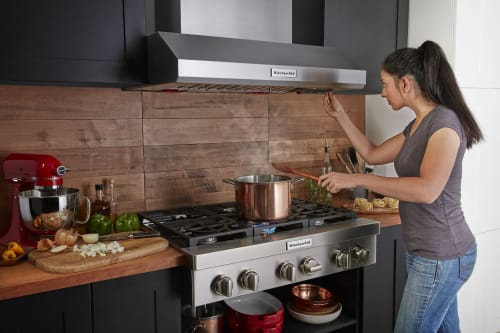 KitchenAid KCGC506JSS 36 Inch Commercial-Style Gas Rangetop with 6 ...