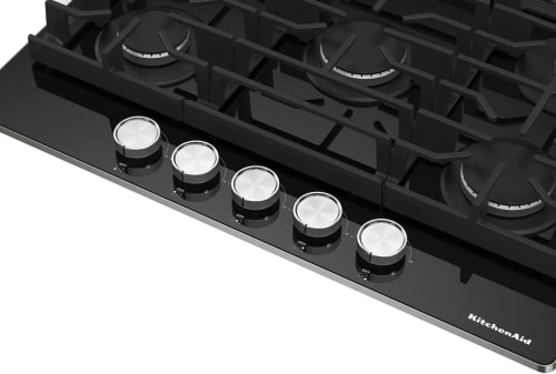 KitchenAid KCGG536PBL 36 Inch Gas Cooktop with 5 Sealed Burners, 56.2K ...