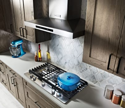 KitchenAid KCGS956ESS 36 Inch Gas Cooktop with 5 Sealed Burners ...