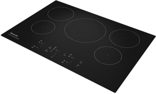 KitchenAid KCIG550JBL 30 Inch Induction Cooktop with 5 Elements, 10 ...