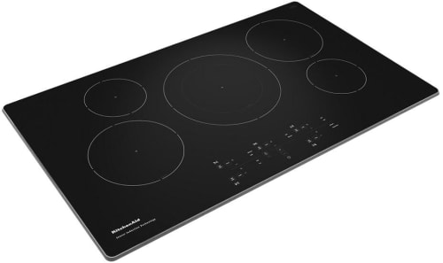 KitchenAid KCIG556JSS 36 Inch Induction Cooktop with 5 Elements, 12 ...