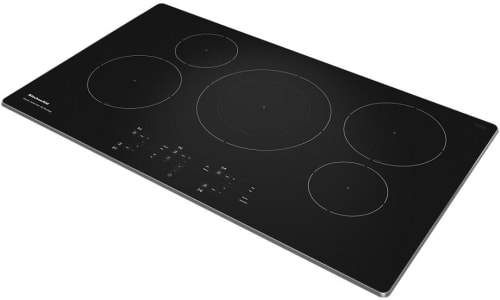 KitchenAid KCIG556JSS 36 Inch Induction Cooktop with 5 Elements, 12 ...