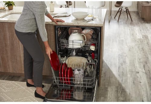 KitchenAid KDFE104KPS 24 Inch Full Console Dishwasher with 12 Place ...