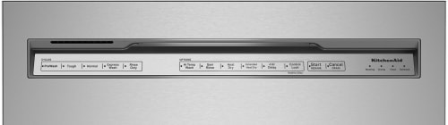 KitchenAid KDFE204KPS 24 Inch Full Console Dishwasher with 13 Place ...