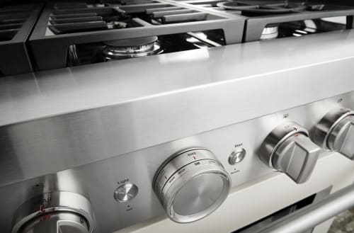 KitchenAid KFDC506JMH 36 Inch Freestanding Dual Fuel Smart Range with 6 ...