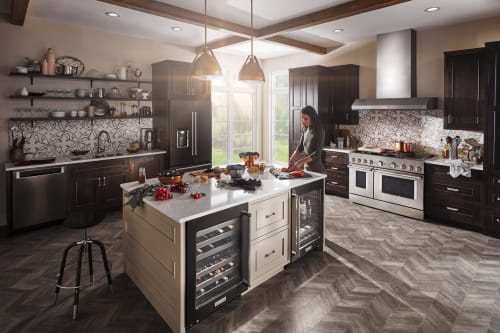 KitchenAid KFDC558JSS 48 Freestanding Dual Fuel Smart Range with 6 ...
