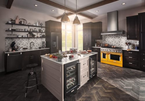 KitchenAid KFDC558JYP 48 Freestanding Dual Fuel Smart Range with 6 ...