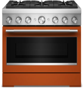 KitchenAid KFDS936SSC 36 Inch Slide-In Commercial-Style Dual Fuel Range ...