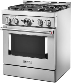 KitchenAid KFGC500JSS 30 Inch Freestanding Gas Smart Range with 4 ...