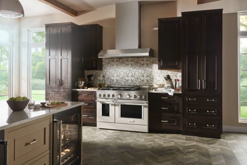KitchenAid KFGC558JMH 48 Inch Smart Commercial Style Gas Range with 6 ...