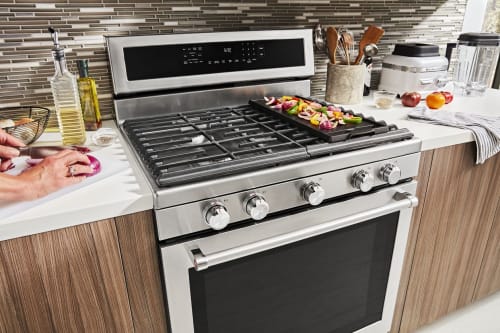 KitchenAid KFGG500ESS 30 Inch Freestanding Gas Range with 5 Sealed ...