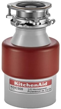 KitchenAid KGIC300H 1/2 HP Continuous Feed Food Waste Disposer with ...