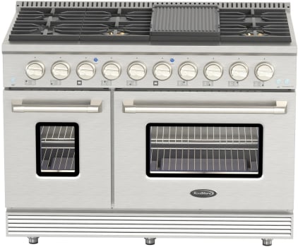 Koolmore KMFR48GLSS 48 Inch Slide-In Professional Dual Oven Gas Range ...