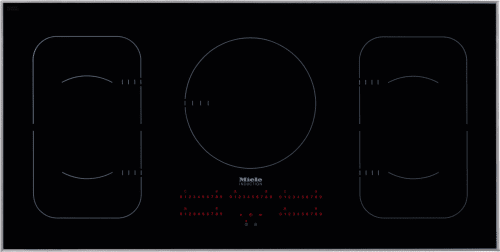 Miele KM6377 42 Inch Framed Induction Cooktop with 5 Cooking Zones ...