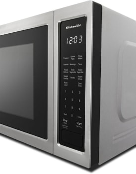 KitchenAid KMCS1016GSS 22 Inch Countertop Microwave Oven with 1.6 Cu ...