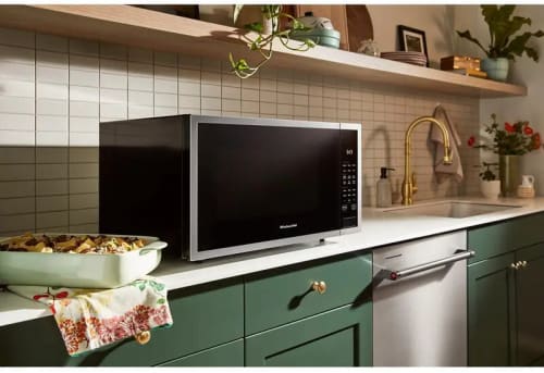 KitchenAid KMCS122PPS 22 Inch Countertop Microwave with 1.6 cu. ft ...