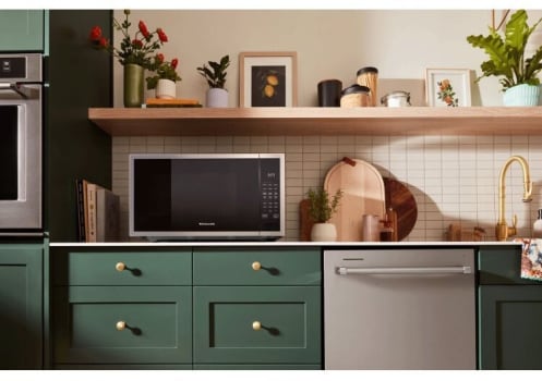 KitchenAid KMCS324PPS 24 Inch Countertop Microwave with 2.2 cu. ft ...