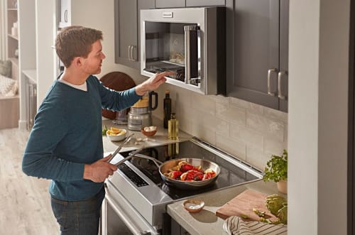 KitchenAid KMHC319LPS 30 Inch Over-the-Range Convection Microwave with ...