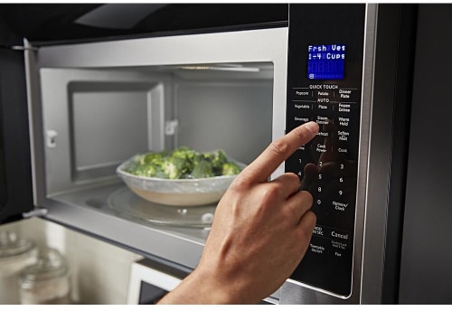 KitchenAid KMHS120ESS 30 Inch Over-the-Range Microwave Oven with 2 cu ...