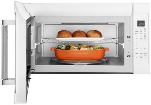 KitchenAid KMHS120EWH 30 Inch Over-the-Range Microwave Oven with 2.0 Cu ...