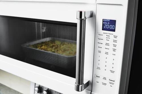KitchenAid KMHS120EWH 30 Inch Over-the-Range Microwave Oven with 2.0 Cu ...