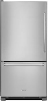 KitchenAid KRBL109ESS 30 Inch Bottom Mount Refrigerator with 19 cu. ft ...