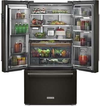 KitchenAid KRFC704FBS 36 Inch Counter-Depth French Door Refrigerator ...