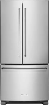 KitchenAid KRFF302ESS 33 Inch French Door Refrigerator with 22 cu. ft ...