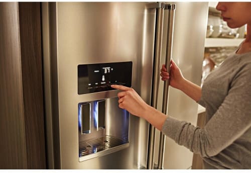 KitchenAid KRFF507HPS 36 Inch Freestanding French Door Refrigerator ...