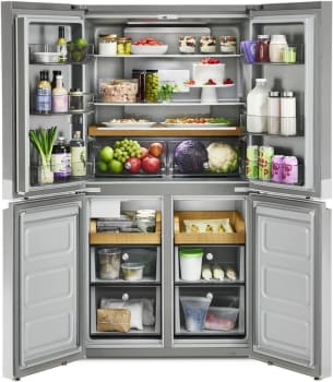 KitchenAid KRQC506MPS 36 Inch Counter-Depth 4-Door French Door ...