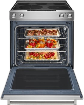 KitchenAid KSEG700ESS 30 Inch Slide-In Electric Range with 5 Elements ...