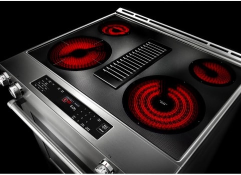 KitchenAid KSEG950ESS 30 Inch Slide-In Electric Range with 4 Elements ...