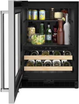 KitchenAid KUBL214KSB 24 Inch Freestanding/Built-In Undercounter Dual ...