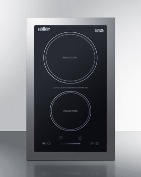 Summit SINC2B115TK13 13 Inch Induction Cooktop with 2 Cooking Zones ...