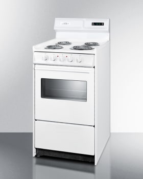 Summit WEM130KW 20 Inch Freestanding Electric Range with 4 Coil ...