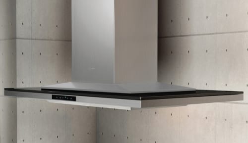 Zephyr ALLE42ABX 42 Inch Island Mount Chimney Range Hood with Optional ...