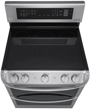 LG LDE4413ST 30 Inch Electric Range with 5 Radiant Heating Elements ...