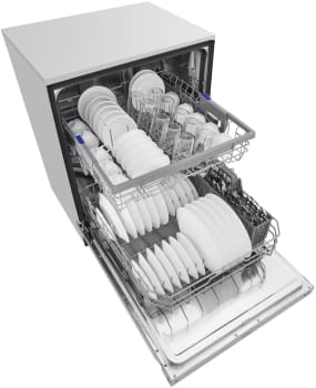 LG LDF5545SS 24 Inch Full Console Built-In Dishwasher with 15 Place ...