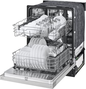 LG LDFC2423B 24 Inch Full Console Dishwasher with 15 Place Settings, 52 ...