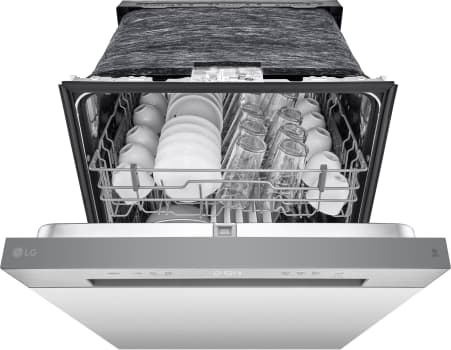 LG LDFC2423W 24 Inch Full Console Dishwasher with 15 Place Settings, 52 ...
