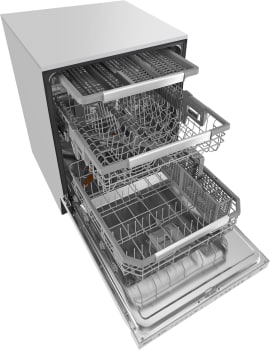 LG LDP6797ST 24 Inch Fully Integrated QuadWash™ Smart Dishwasher with ...