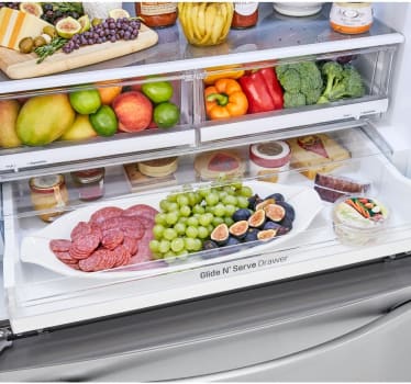 LG LFCC23596S 36 Inch Counter Depth 3-Door French Door Refrigerator ...